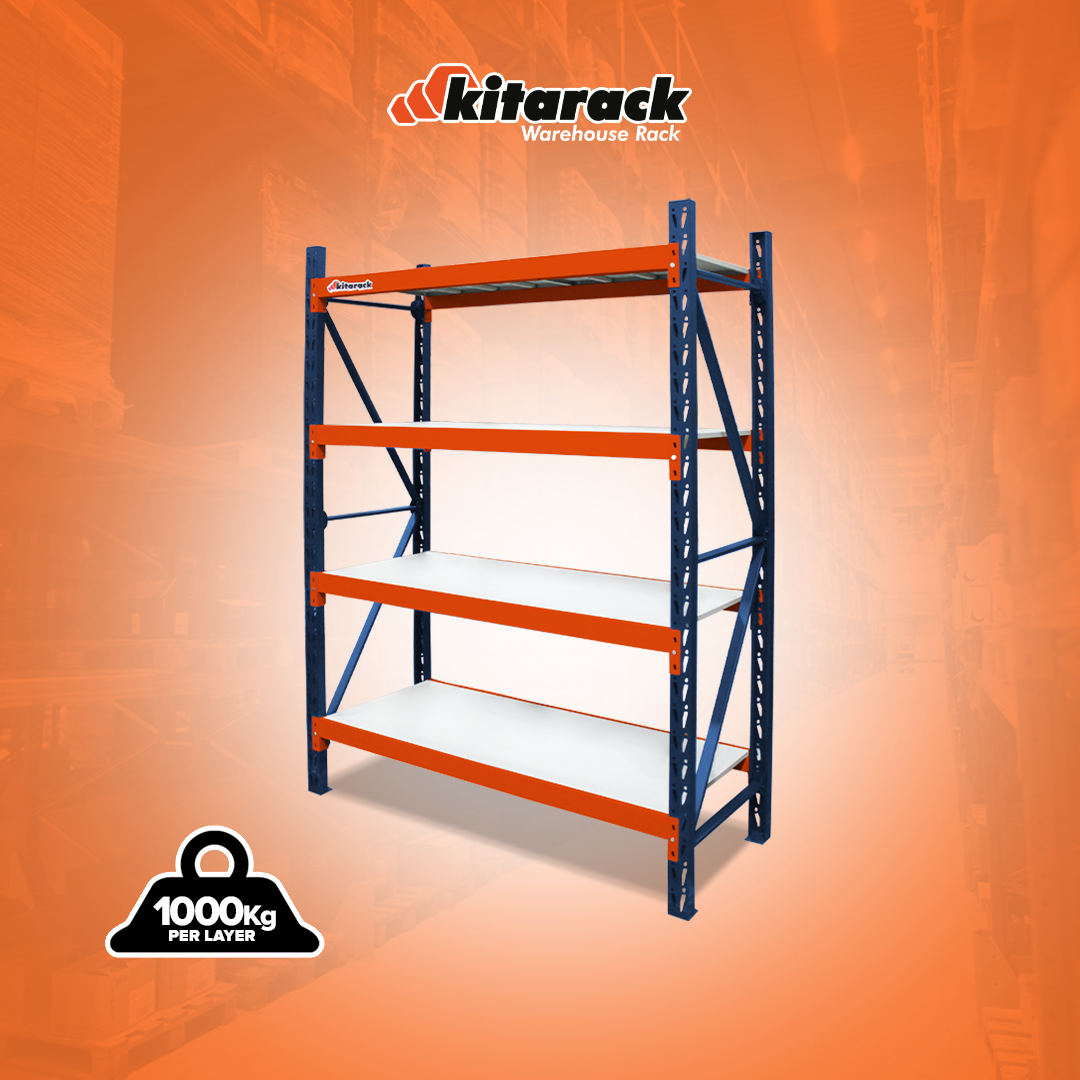 Rak Heavy Duty 150x200 4 Layer | Kuat dan Stabil