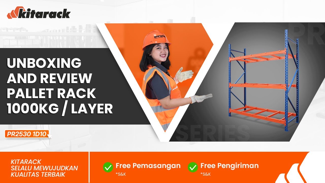 UNBOXING & REVIEW PALLET RACK 1000KG | PR2530 - Kitarack